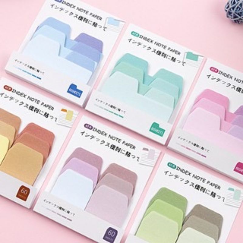 Colorful Sticky Notes Pastel Color Memo Pad Mini Sticky Notes Bookmark ...