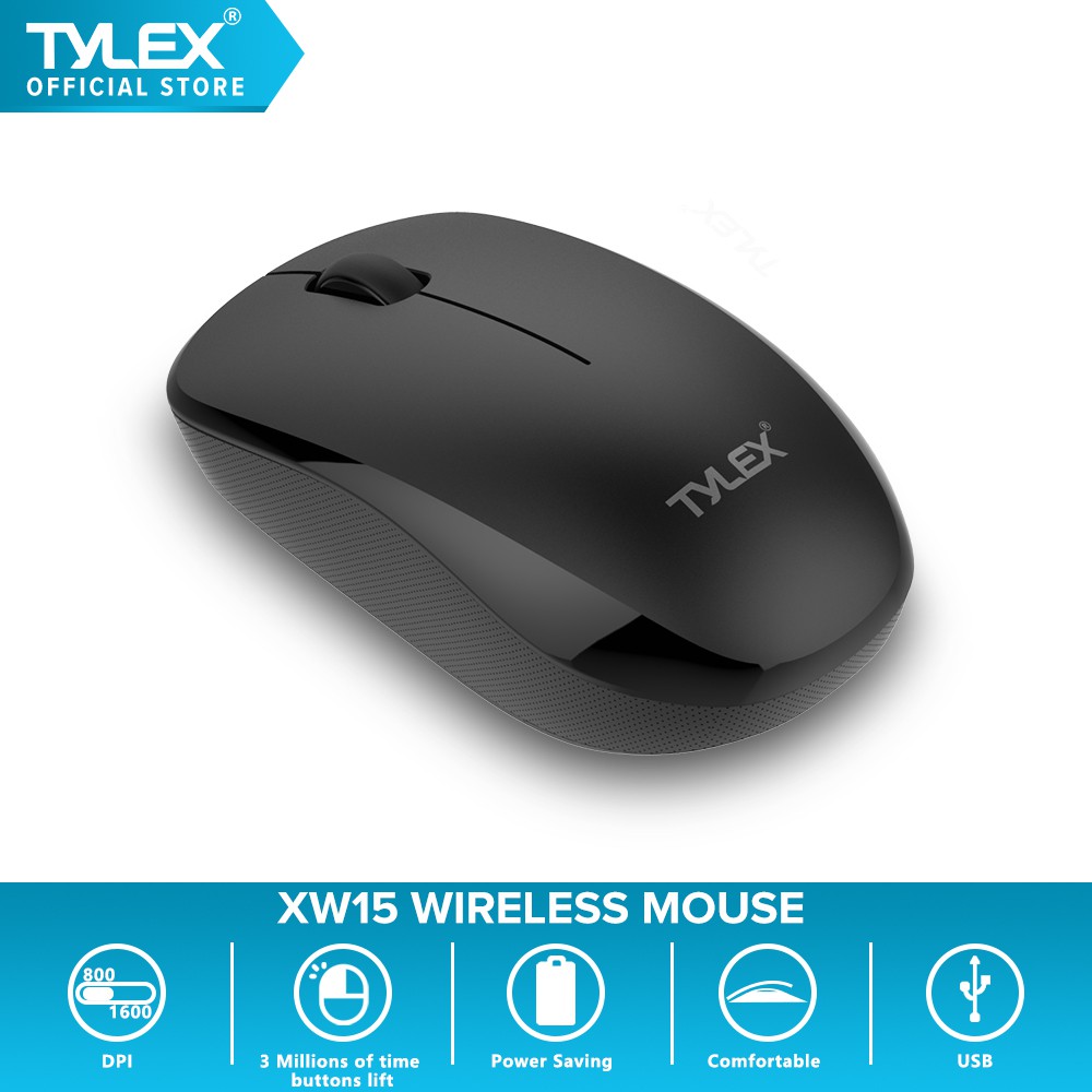Tylex XW15 Mini Wireless Mouse 2.4Ghz Home & Office 1200DPI 10M Working ...