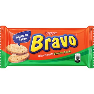 Bravo Plain Biscuits with Sugar and Sesame Seeds 31G X 10Pcs | Shopee ...
