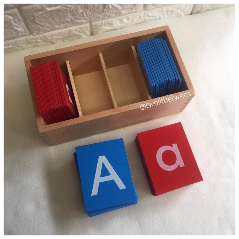 Wooden Alphabet Uppercase Lowercase - Montessori | Shopee Philippines