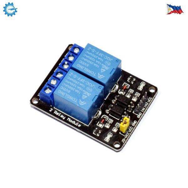 2-Channel 5V or 12V Relay Module 10A 2Ch Active Low | Shopee Philippines