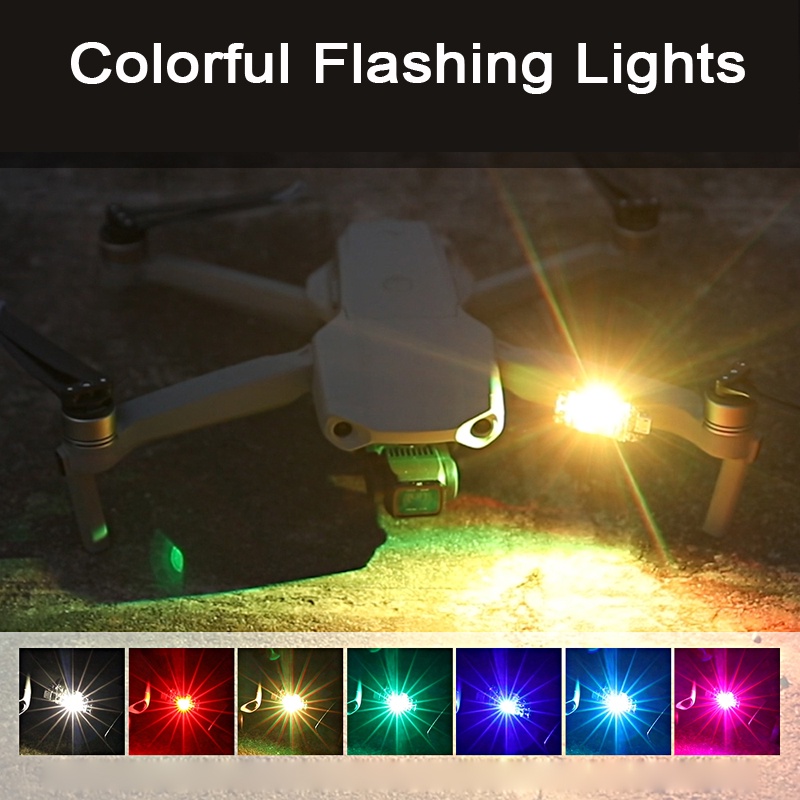 Colorful Strobe Light Night Fight Flashing Lamp For DJI Mavic Air 2/Mini 2 Drone Colorful Flash ...