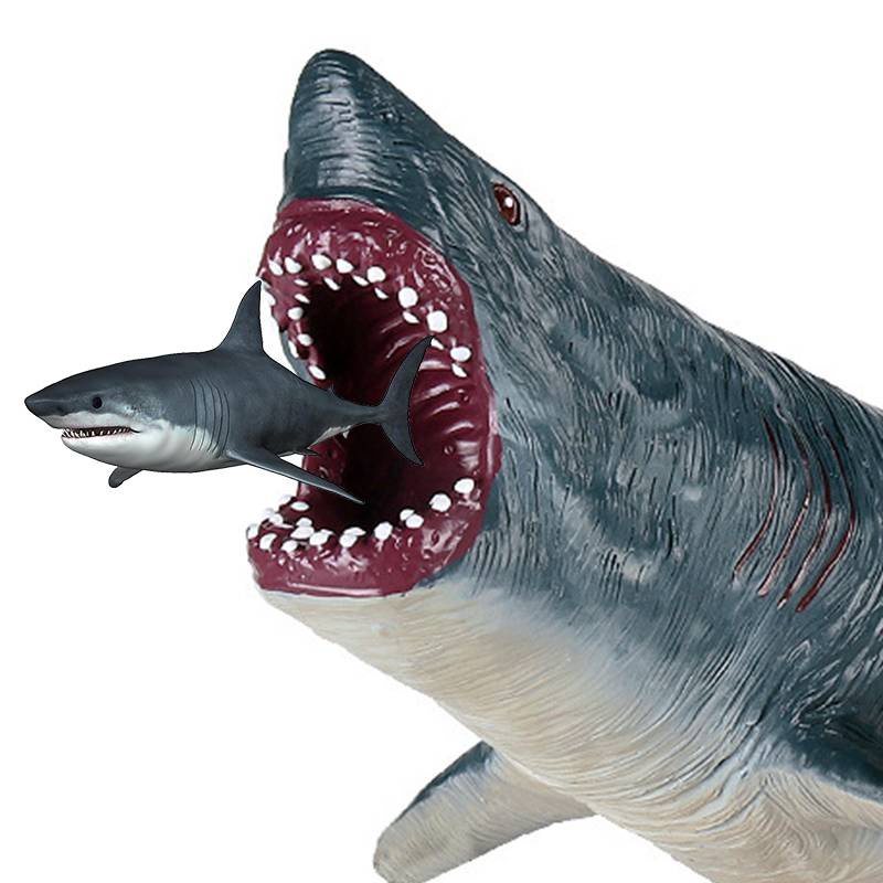 Megalodon great white shark piranha shark toy ornaments children's ...