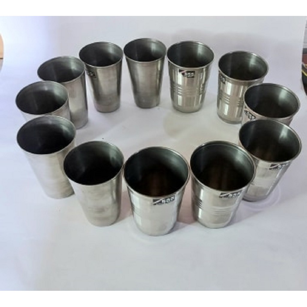 555 STAINLESS BASO SET OF 6PCS ( SMALL & MEDIUM ) | Shopee Philippines