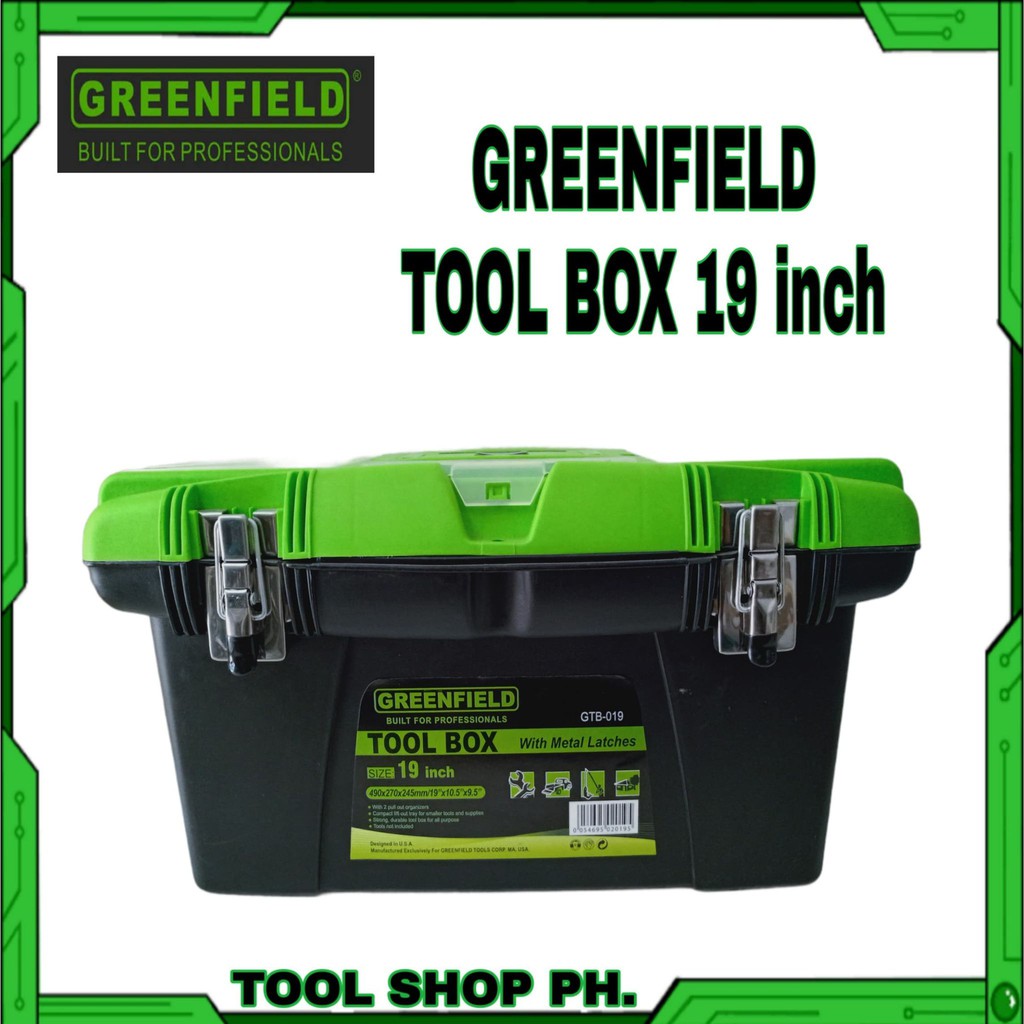 Greenfield 19-inch Toolbox with Metal Latch ( GTB 19 ) ( TLCBXS ...