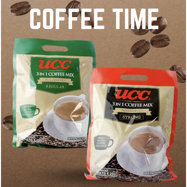 UCC Coffee 3in1 Strong / Regular 20g x 20 packs | Shopee Philippines