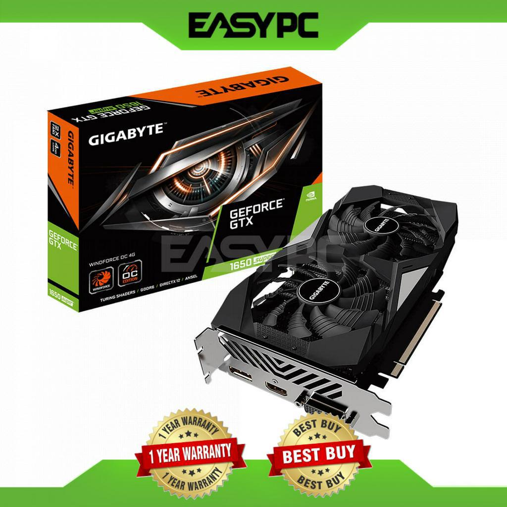 Gigabyte Gtx 1650 Super Windforce OC Gaming Videocard 4GB 128bit GDdr6 | Shopee Philippines