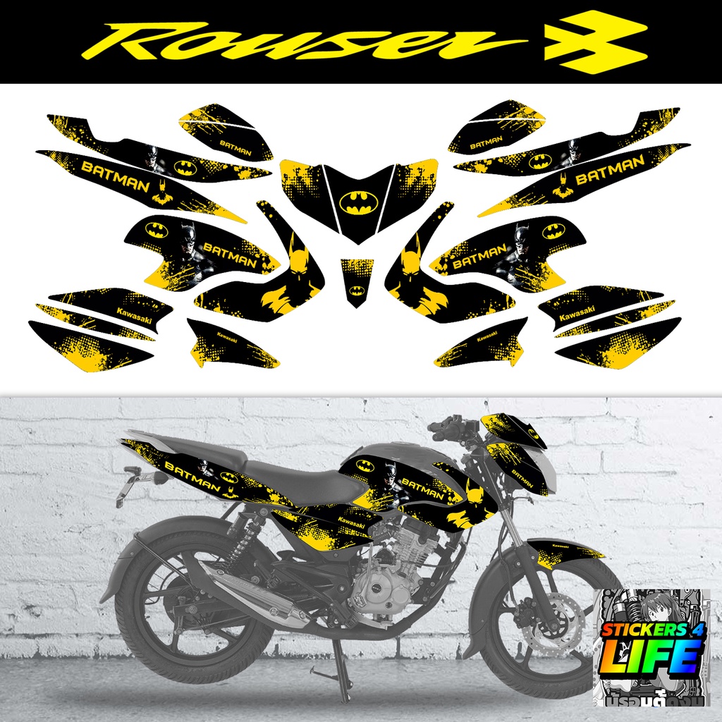 ROUSER Bajaj 135 Full Decals Sticker Set Kawasaki (with FREEBIES ...