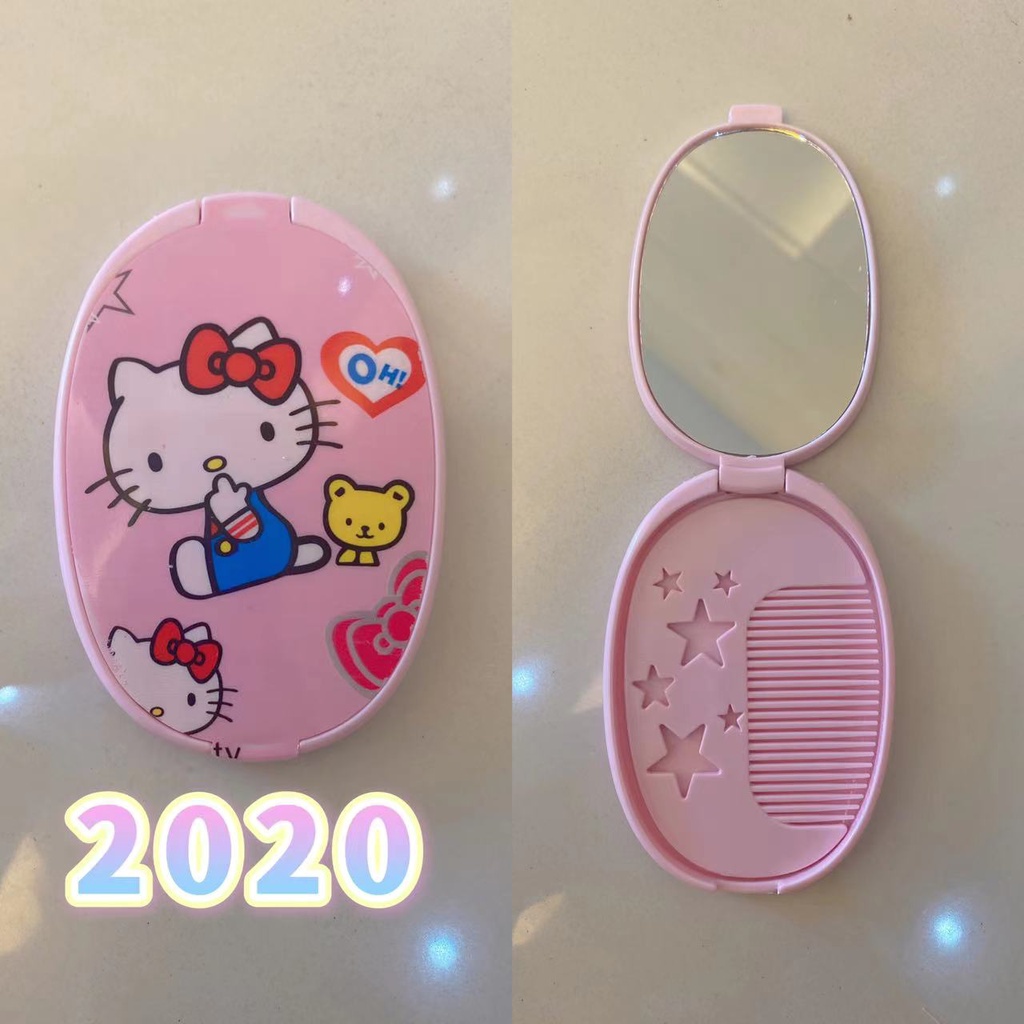 2020 MIRROR WITH COMB FOR KIDS HELLO KITTY DESIGN | Shopee Philippines
