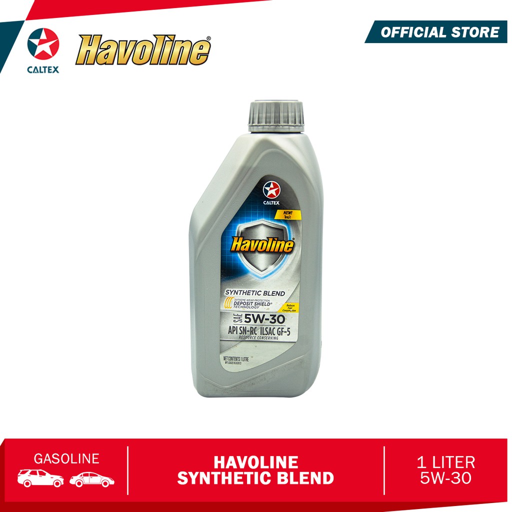 Caltex Havoline Synthetic Blend SAE 5W30 1 Liter | Shopee Philippines