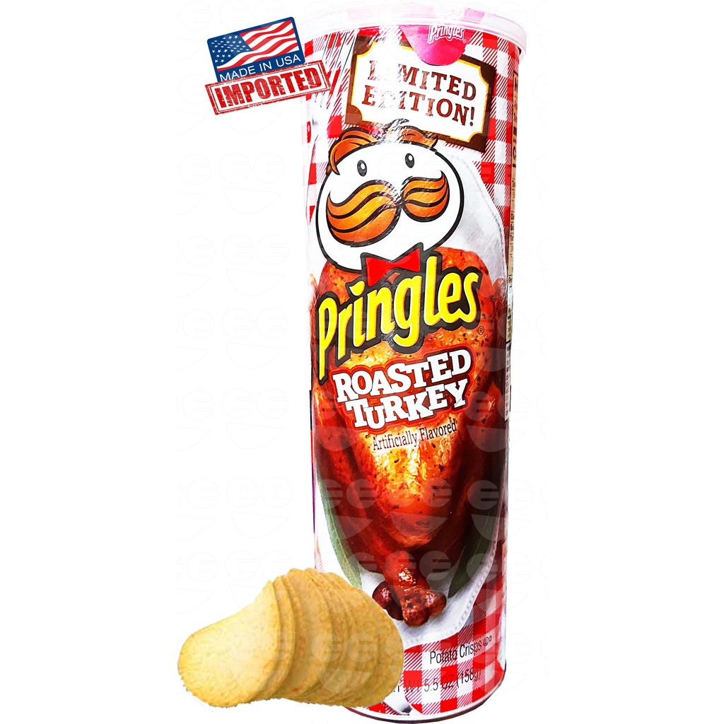 Pringles Potato Crisps Chips Roasted Turkey Flavored 158g (Imported ...