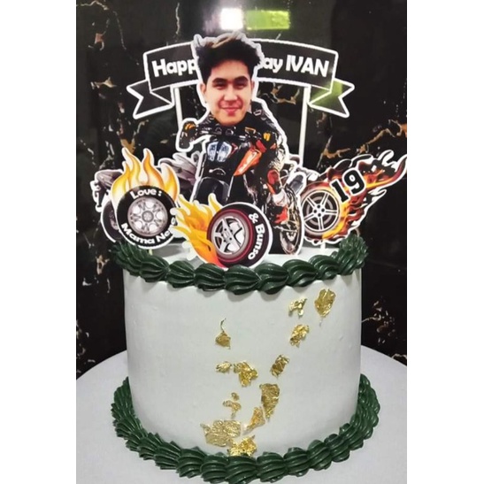 Motorcycle Rider theme cake topper | Shopee Philippines