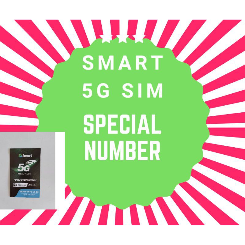 Smart 5g sim special number same last 4 digit | Shopee Philippines