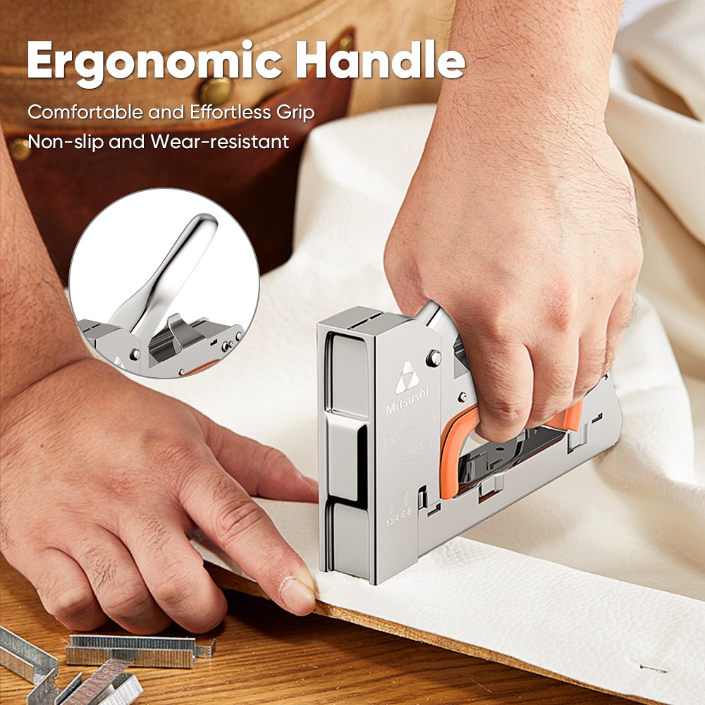 Mitsushi Staple Gun Tacker Heavy Duty/Steel Staple Gun/Gun Tacker Heavy ...