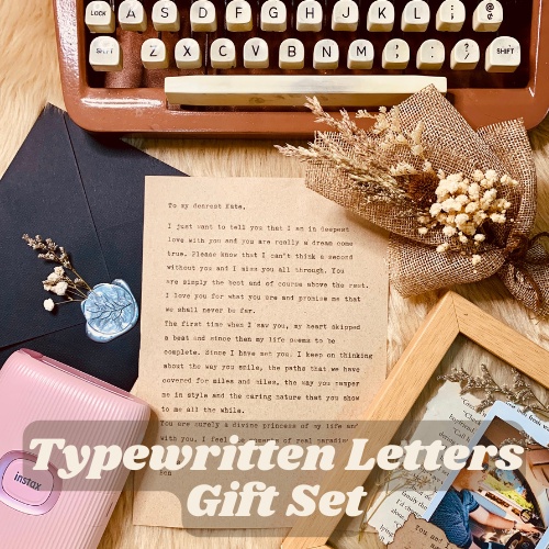 Customized Personalized Typewritten Letter Gift Set | max 500 words ...