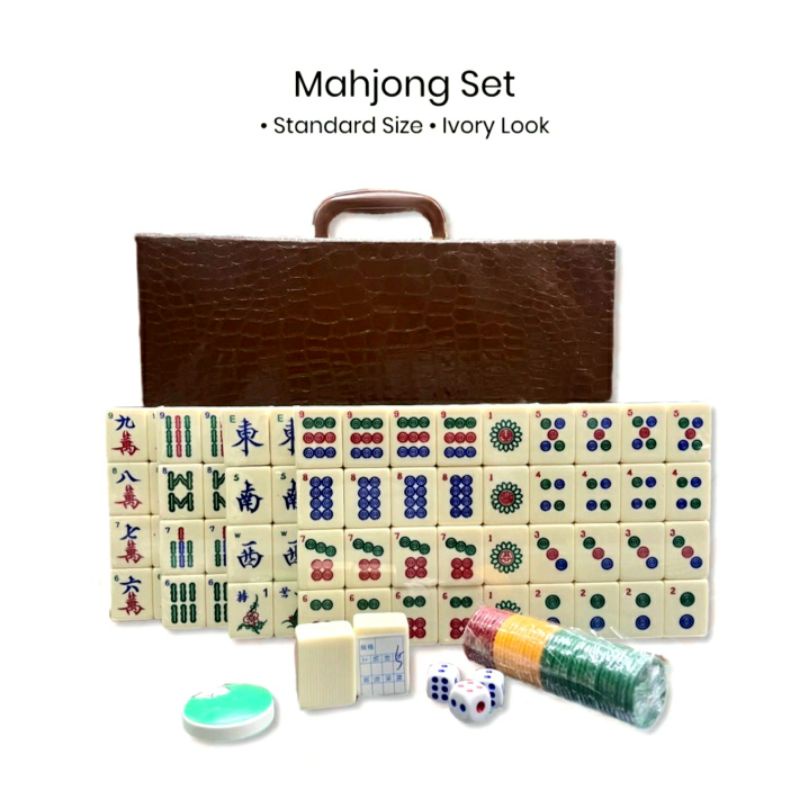 Mahjong Set Standard Size Ivory Look | Shopee Philippines