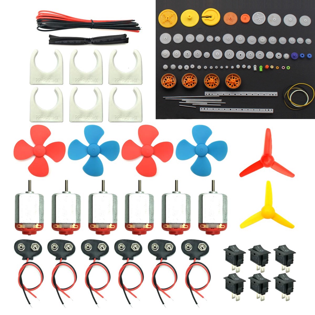 DIY DC Motors Kit, Mini Electric Hobby Motor 3V -12V 25000 RPM Strong ...