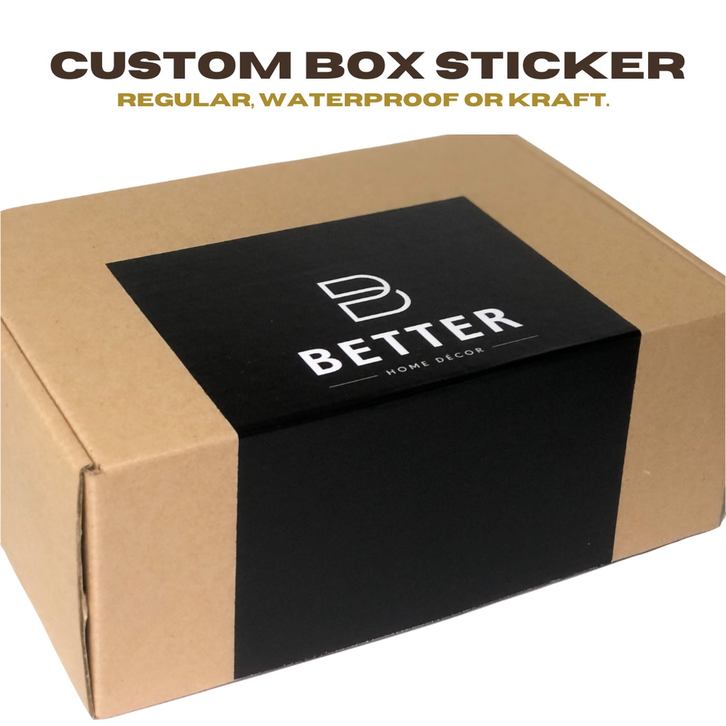 CUSTOMIZED Box Sticker Seal for Packaging (1pc per order) | Shopee ...