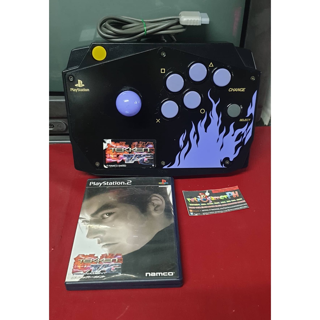 HORI Tekken TAG Stick Controller + Tekken Tag CD for Playstation 2 ...
