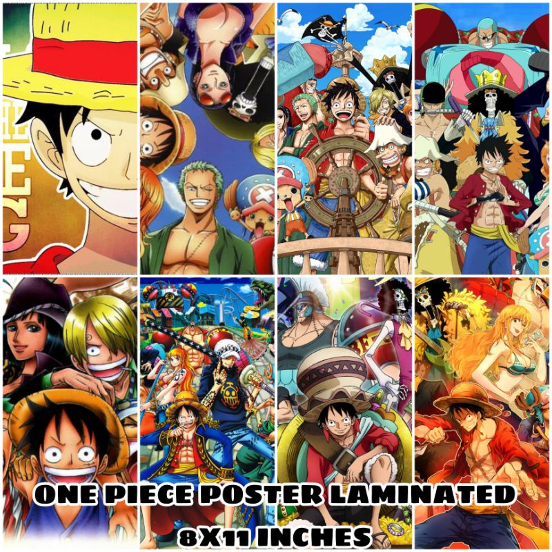 ONE PIECE ANIME POSTERS LAMINATED 8X11 INCHES | Shopee Philippines