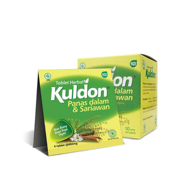 Kuldon Sariawan 1 Strip Contents 4 Tablets / Relieve Heat Deep ...