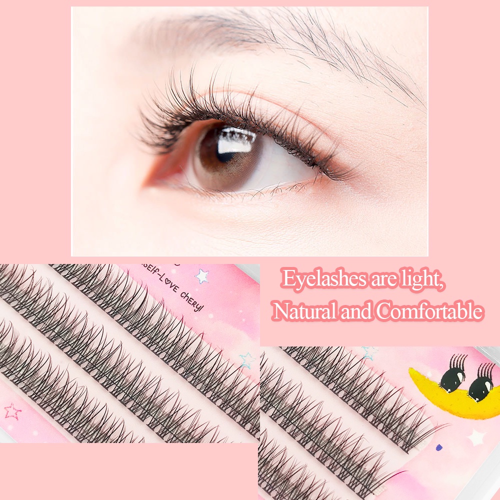 Lvcheryl Fishtail Individual False Eyelashes Eyelash Extension Set ...
