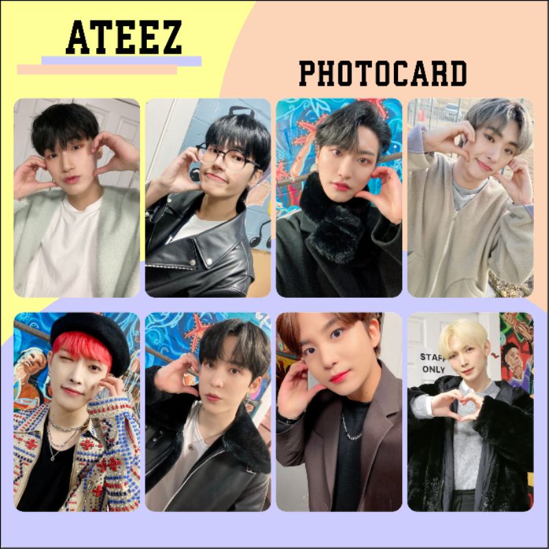Ateez Selca Unofficial Wooyoung San Yunho Photocard | Shopee Philippines