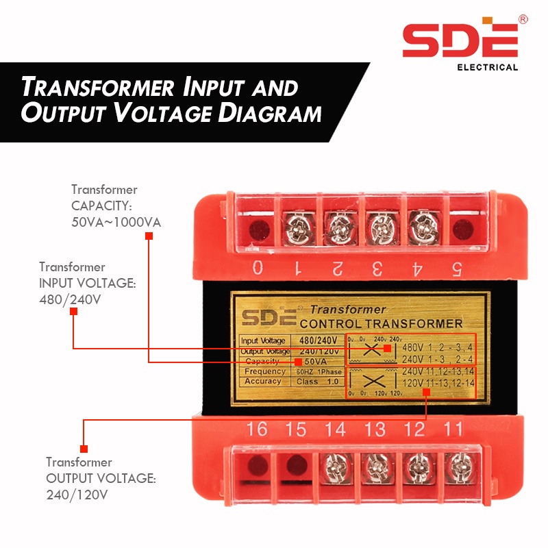 SDE CONTROL TRANSFORMER Single Phase ( Bk150VA and BK150VA-1) | Shopee ...