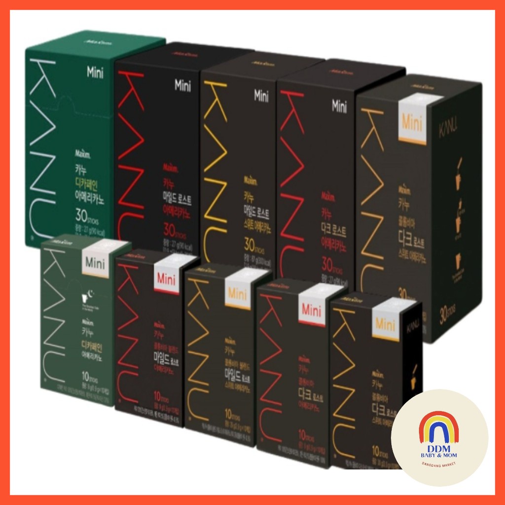 [Maxim]★Kanu★ Korea Roast Americano Mini Mild / Dark / Decaf 10T, 30T / Instant Americano, Mild ...