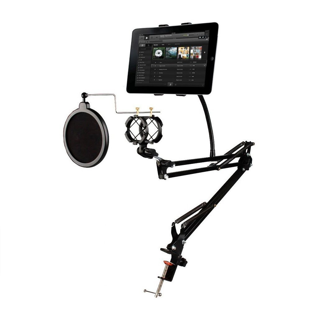 All-in-one Adjustable Microphone desk Stand Holder | Shopee Philippines