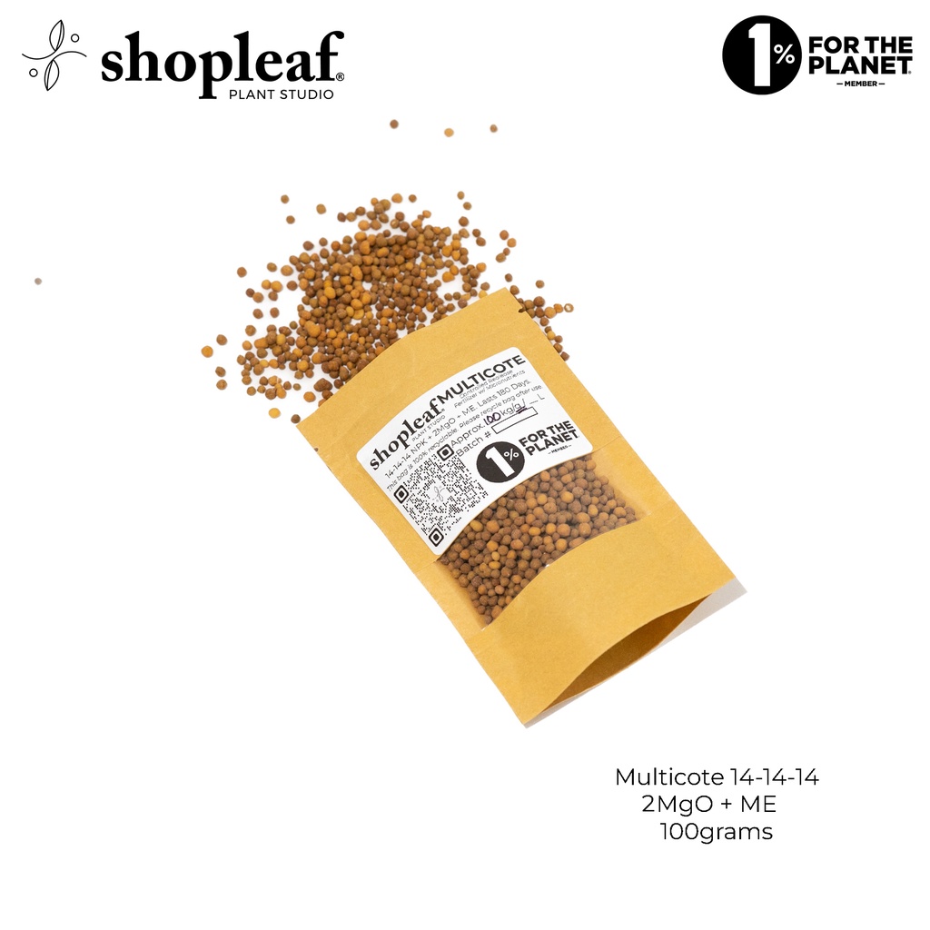 Shopleaf Multicote 100grams (NPK 14-14-14 + 2MgO + ME) | Shopee Philippines