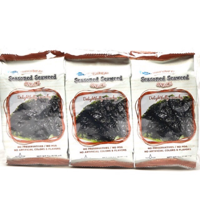 Nori Seaweeds Wrapper Sheet Snack for Sushi Bake (5 grams/ 10 sheets ...