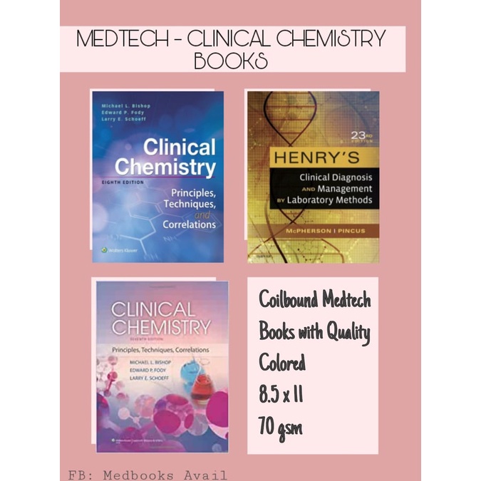 Coilbound Medtech Books - Clinical Chemistry (Bishop, Henry's McPherson ...