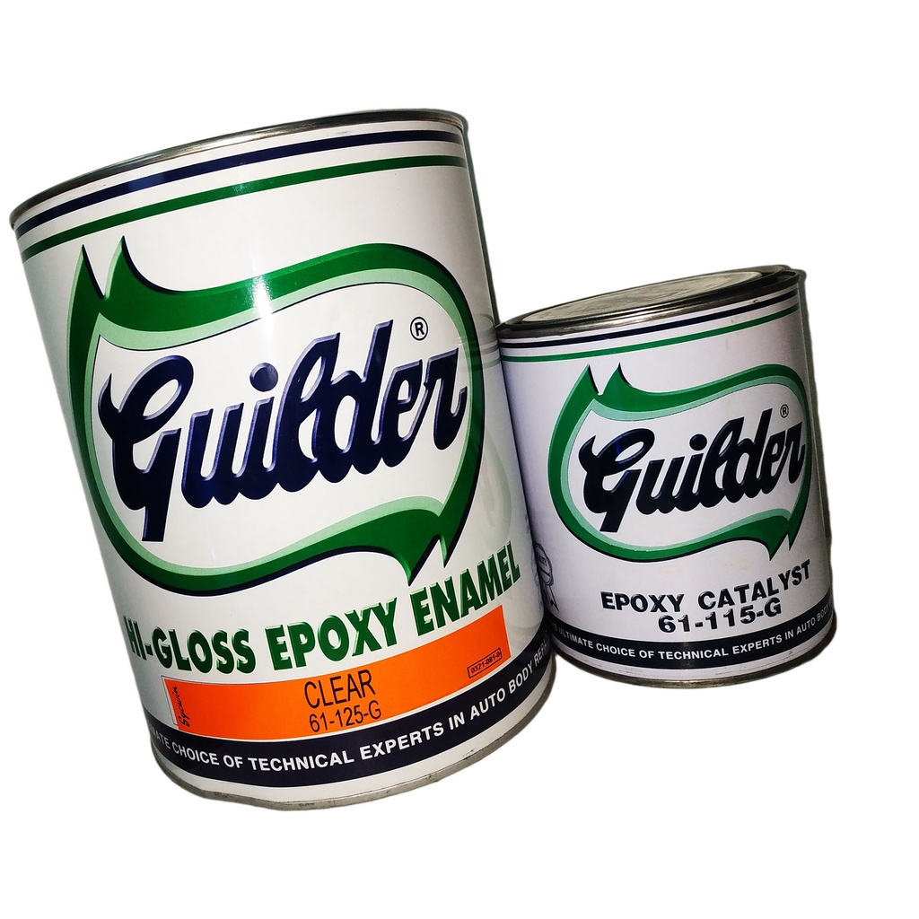 GUILDER HI GLOSS EPOXY ENAMEL CLEAR 61-125G WITH EPOXY CATALYST 61-115 ...