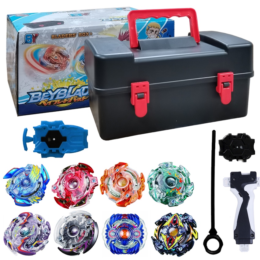 8 Pcs Beyblade Burst Booster Set Launcher Battle Game Burst Gyro With ...