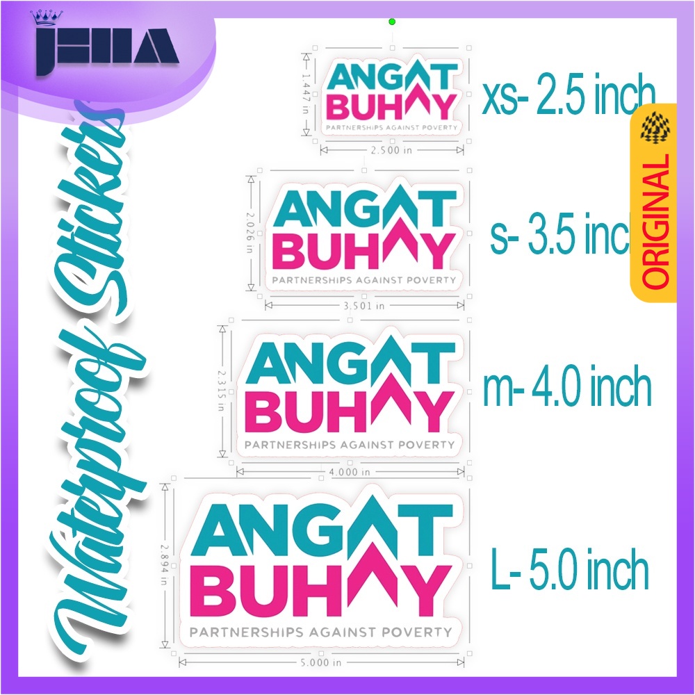 Angat Buhay Laminated waterproof Vinyl Stickers Leni Robredo Sticker ...