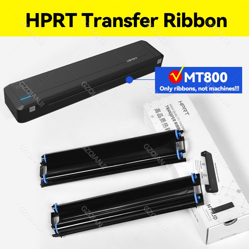 [ 2 Ribbons ] HPRT Printer Special Carbon Tape Transfer Ribbon For ...