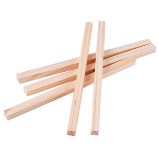5pcs Pine Wood Bar Sticks for Modelling Wood Art Crafts Making Supplies ...