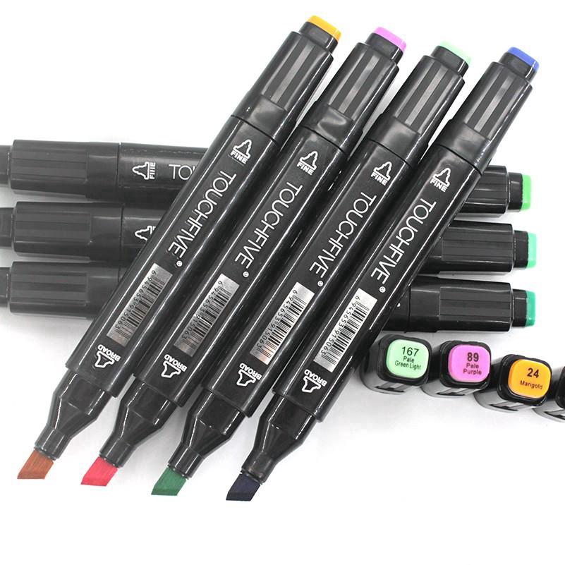 30Pc Touch Five Marker Pen Dual Tip Black Drawing for Design | Shopee ...