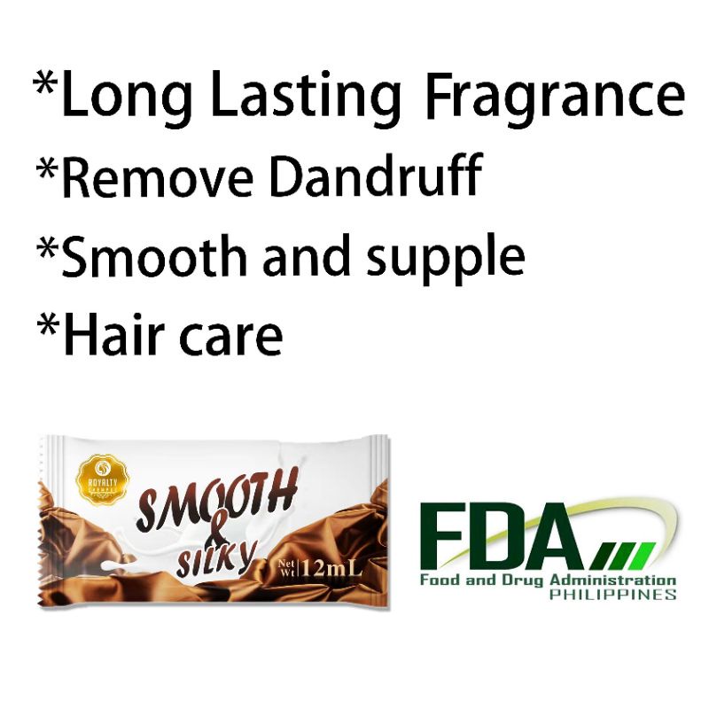 1BOX 48DOZ Royalty Smooth & Silky shampoo sachet 3in1 (long lasting ...