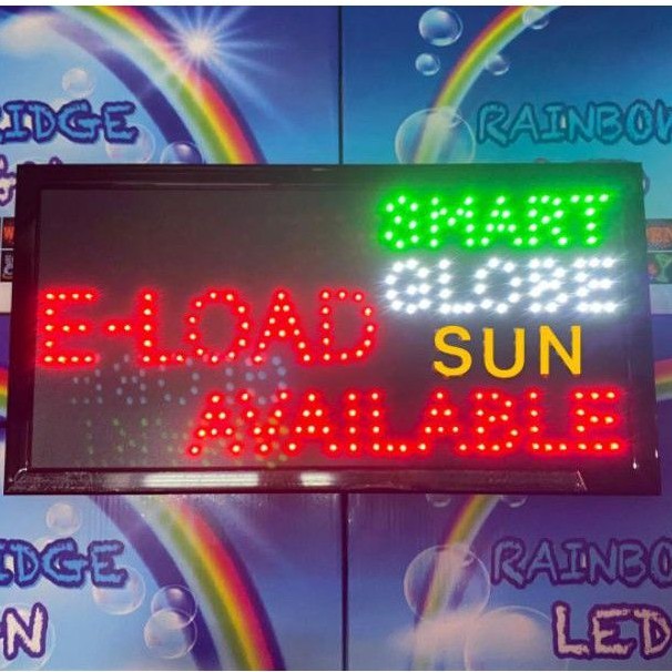 E-LOAD SMART GLOBE SUN AVAILABLE RAINBOW BRIDGE LED SIGNAGE (New-Small ...