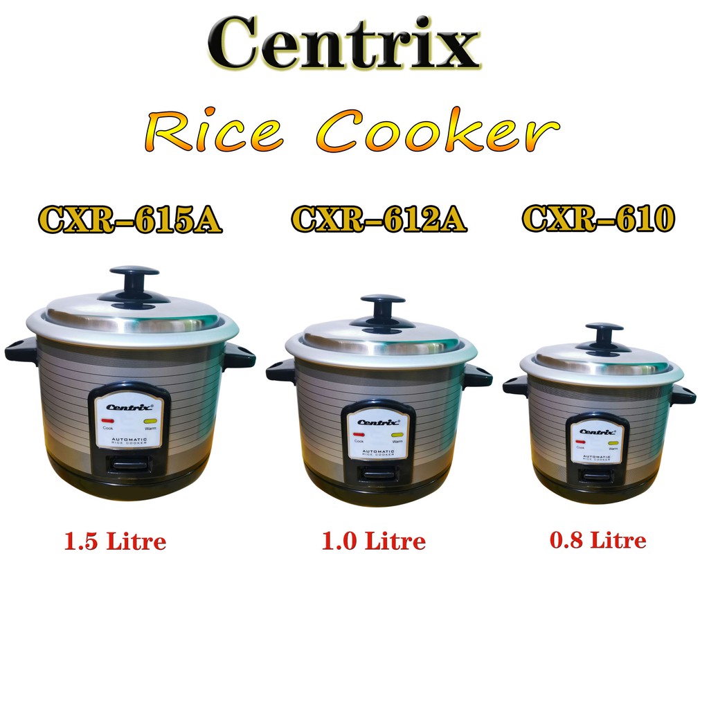 Centrix Rice Cooker CXR-610A 0.8L CXR-612A 1.0L CXR-615A 1.5L | Shopee ...