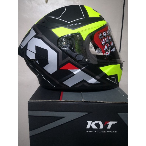 KYT TT COURSE ELECTRON MATTE BLACK Yellow presyo ₱4,790