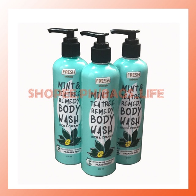Fresh Skinlab Mint & Tea Tree Body Wash (250ml) | Shopee Philippines