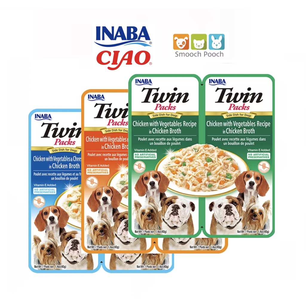 Inaba Twin Packs Chicken Broth Dog Wet Food 40g x 2 | Shopee Philippines