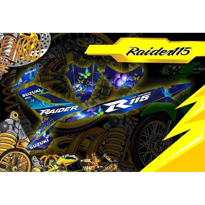 RAIDER 115 full decals (BUTTERFLY) | Shopee Philippines