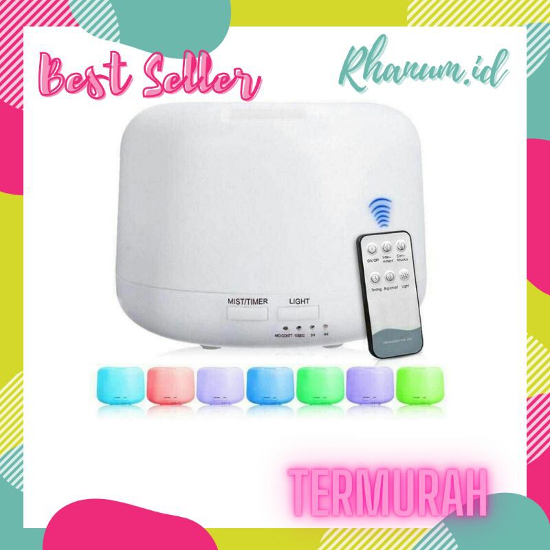 Electric Humidifier Diffuser + 7 Led + Remote Control - Humi H24 ...