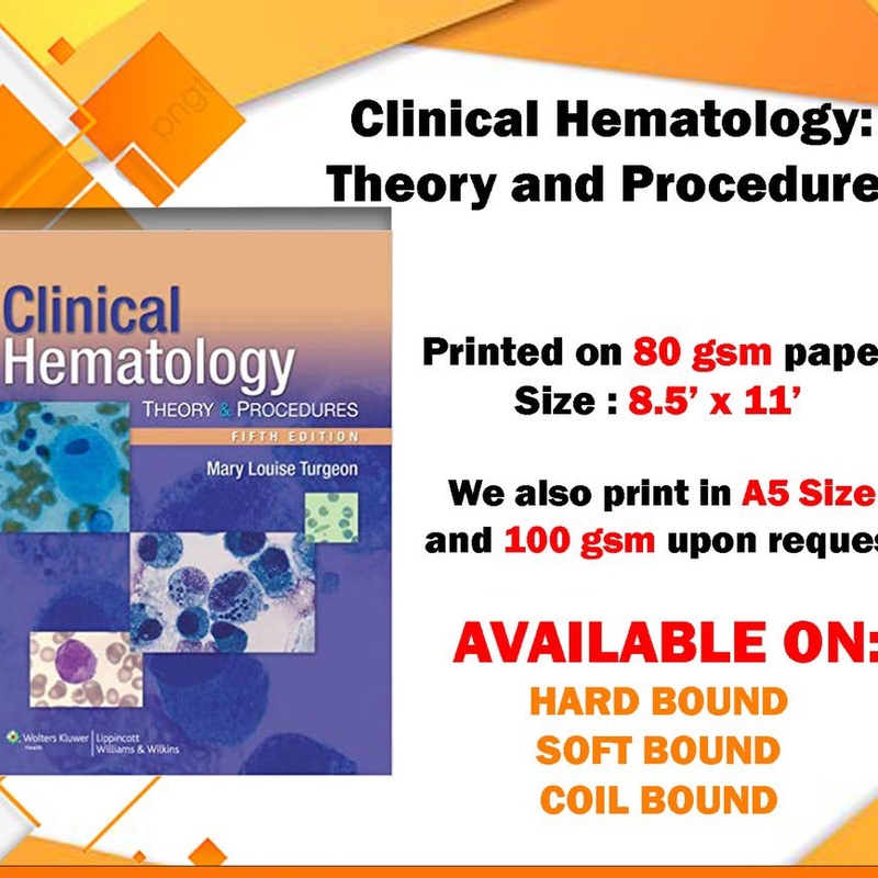 Clinical Hematology Theory & Procedures 5th Edition (Reprint Version ...