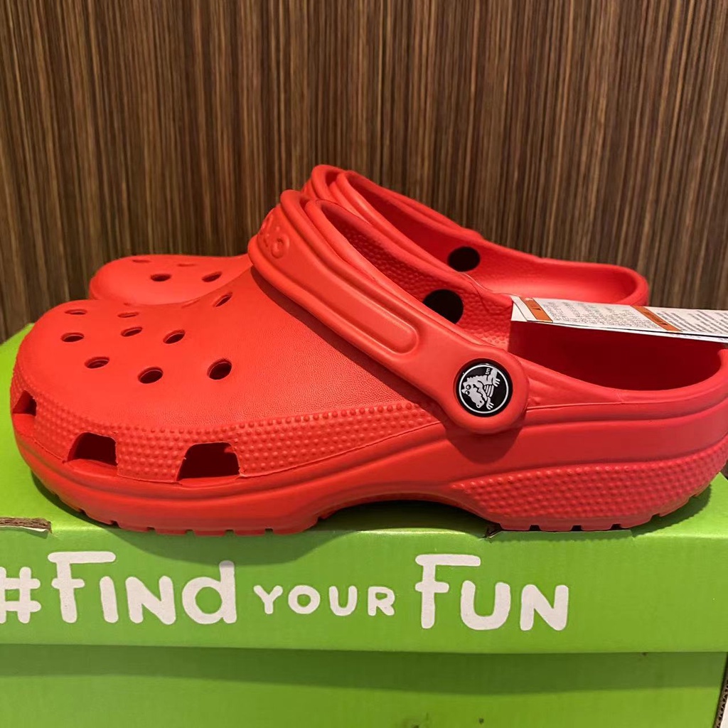 Classic Crocs Sport Clogs Unisex Red | Shopee Philippines