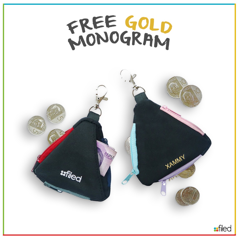 Filed TriZip Wallet Coin Purse Coin Differentiator Coin Organizer ...